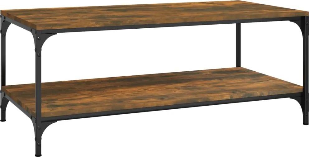 vidaXL Konferenční stolek 100x50x40 cm kompozitní dřevo [819364] Barva: hnědý dub