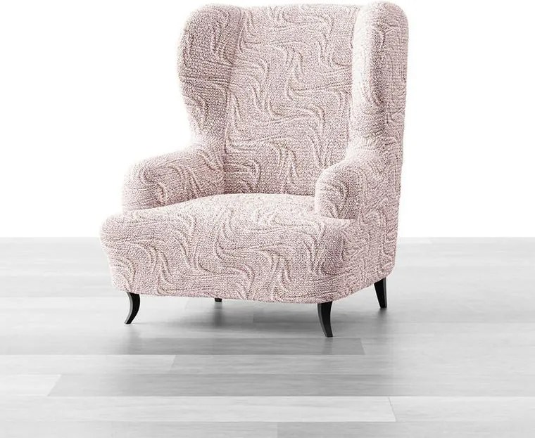 Bielastické potahy BRILLANTE béžové křeslo ušák (š. 60 - 110 cm)