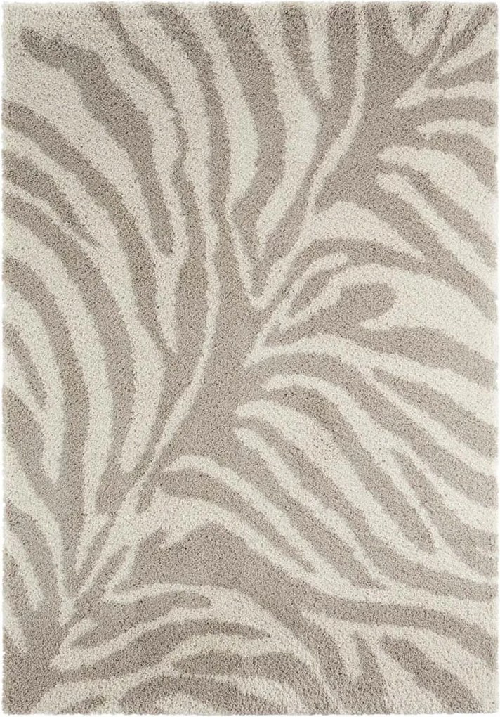 Béžový koberec Shaggy zebra Mint Rugs 80x150 cm