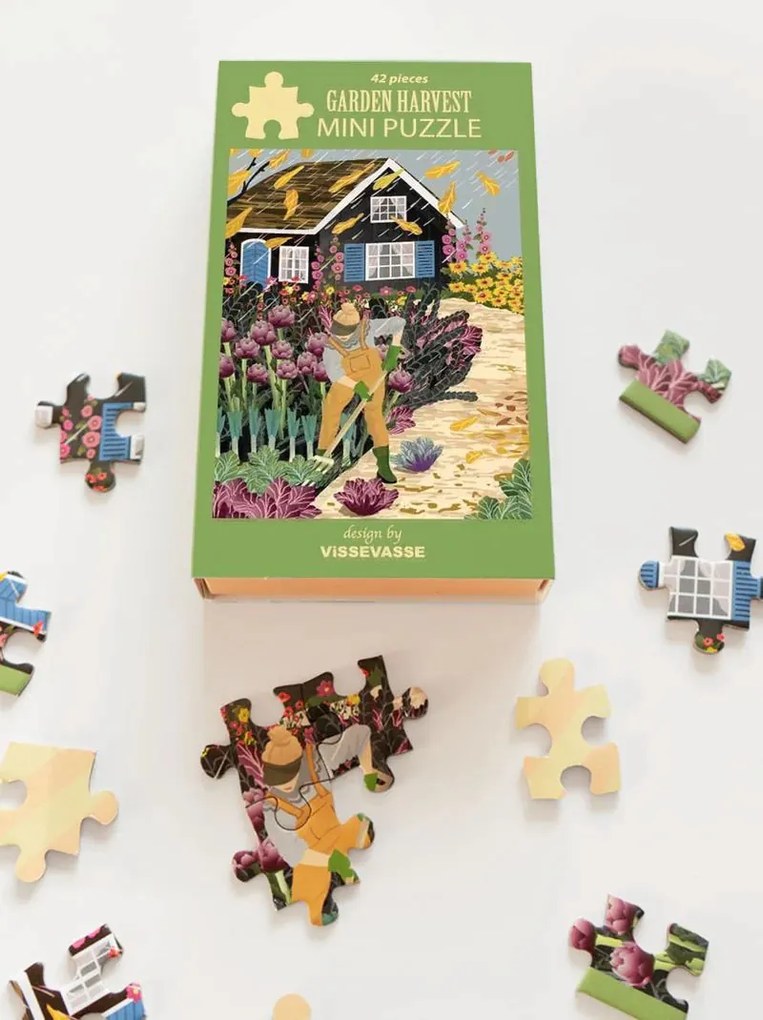 Mini puzzle Garden Harvest 42 dílků ViSSEVASSE