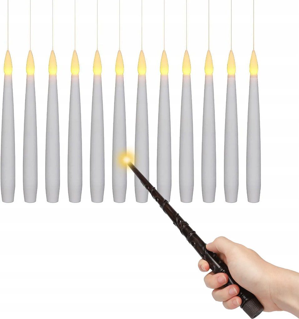 Lampička S Plovoucí Led Svíčkou Dekorace Harry Potter Magic Wand 12X