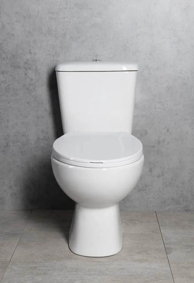 Aqualine Aqualine, MANUEL WC kombi mísa s nádržkou včetně splachovací soupravy, spodní odpad, bílá, PS8814