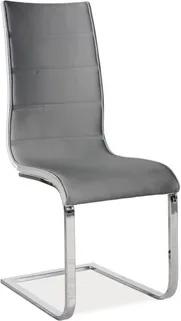 Jídelní židle H-668 šedá/bílá záda