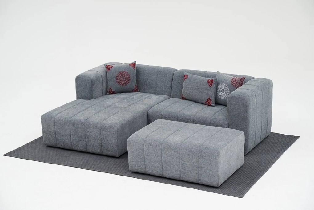 Hanah Home Rohová pohovka BEYZA MINI levá šedá