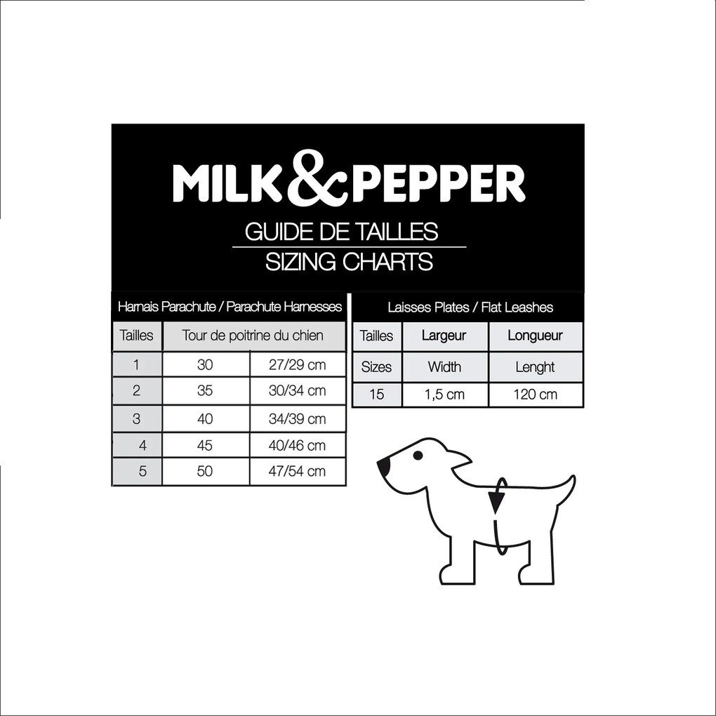 MILK&PEPPER Postroj pro psy Vendome Deluxe Marron/Camel Velikost: 40