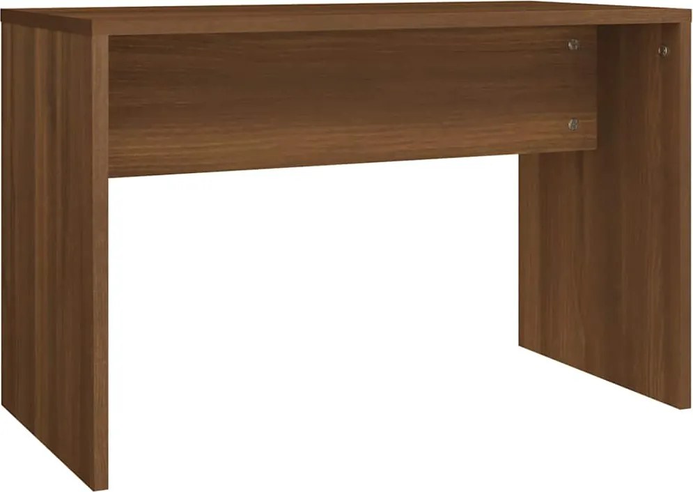 Toaletní stolek sada s LED hnědý dub kompozitní dřevo 3114138