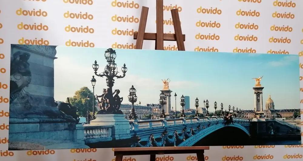 Obraz most Alexandra III. v Paříži - 150x50 cm
