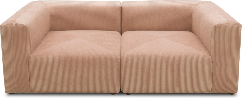XXXLutz DVOUMÍSTNÁ POHOVKA, textil, růžová, barva růžového zlata MID.YOU - Pohovky - 001776018412