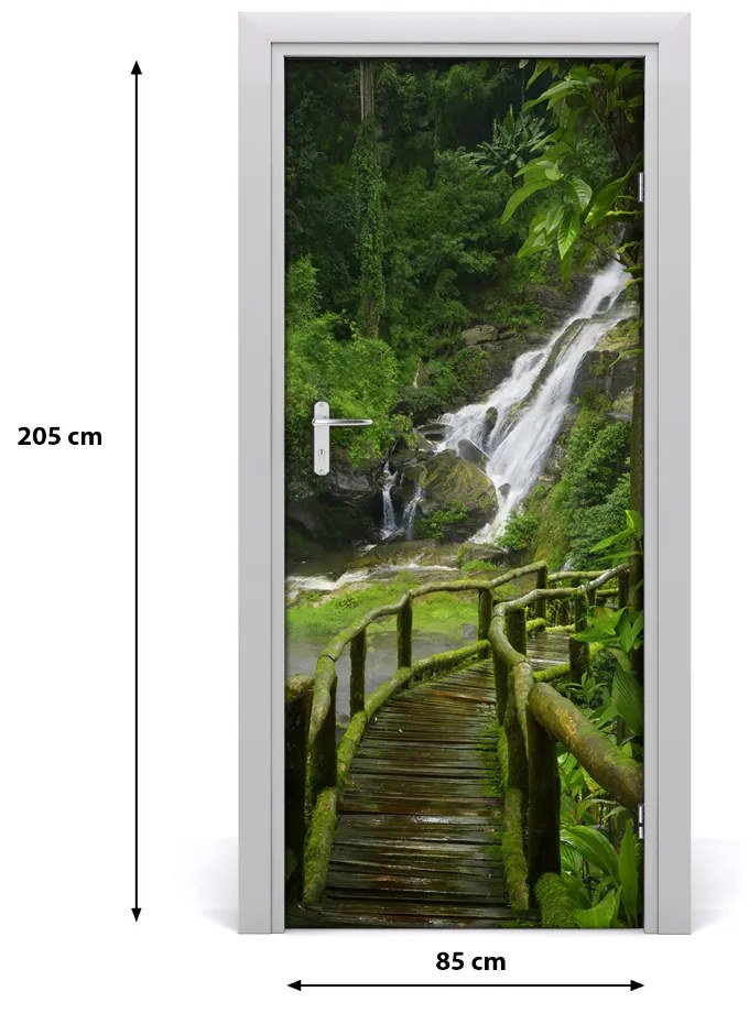 Fototapeta na dveře samolepící stezka džungle 85x205 cm