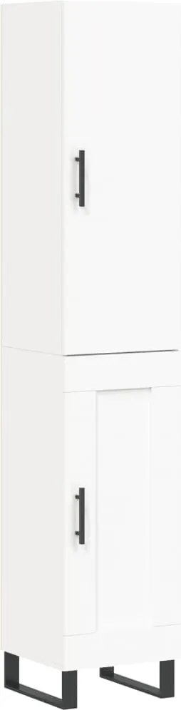 Skříň highboard bílá 34,5 x 34 x 180 cm kompozitní dřevo 3199129