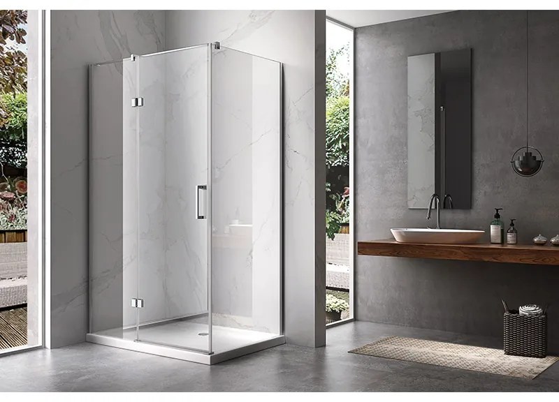 BPS-koupelny Obdélníkový sprchový kout HYD-OK03 120x100 chrom/transparent