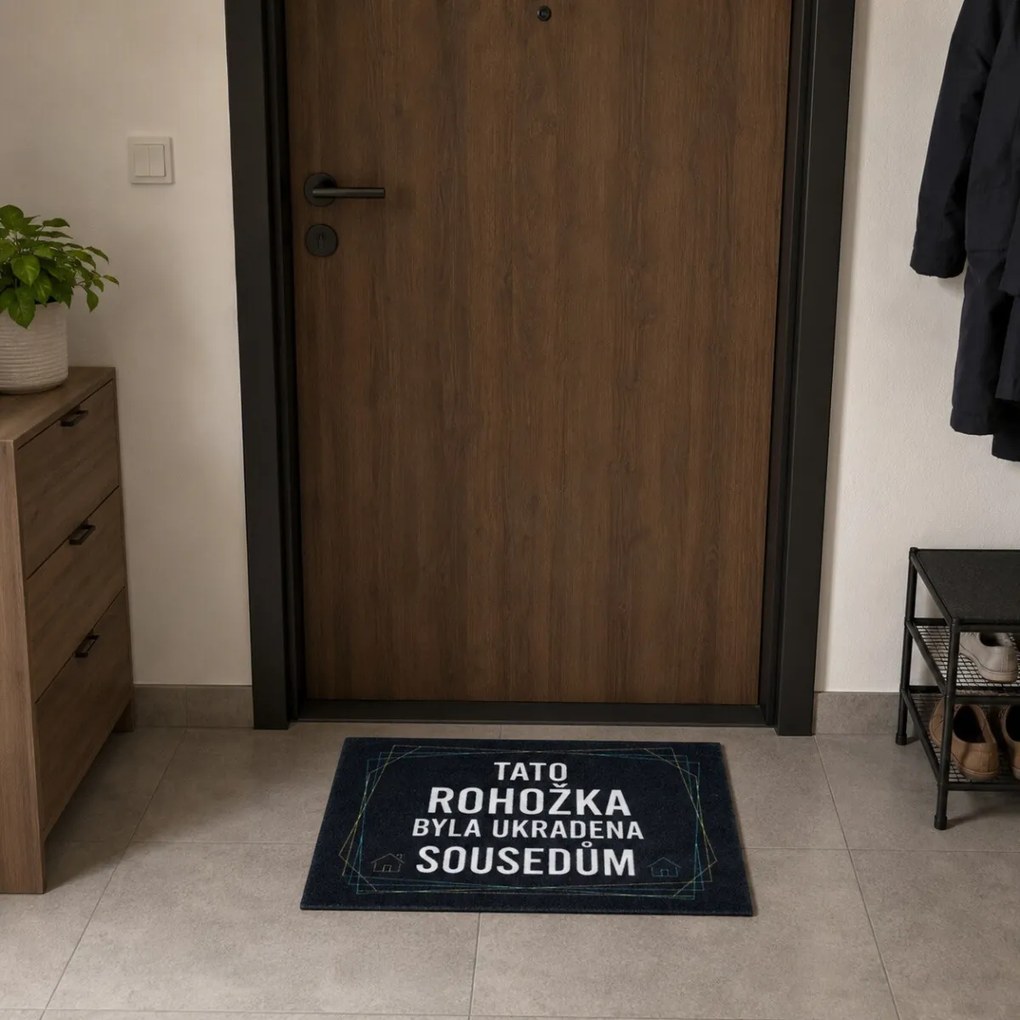 Mercury Flooring, Tato rohožka byla ukradena sousedům 40x60 cm - na ven i na doma, 40x60, černá