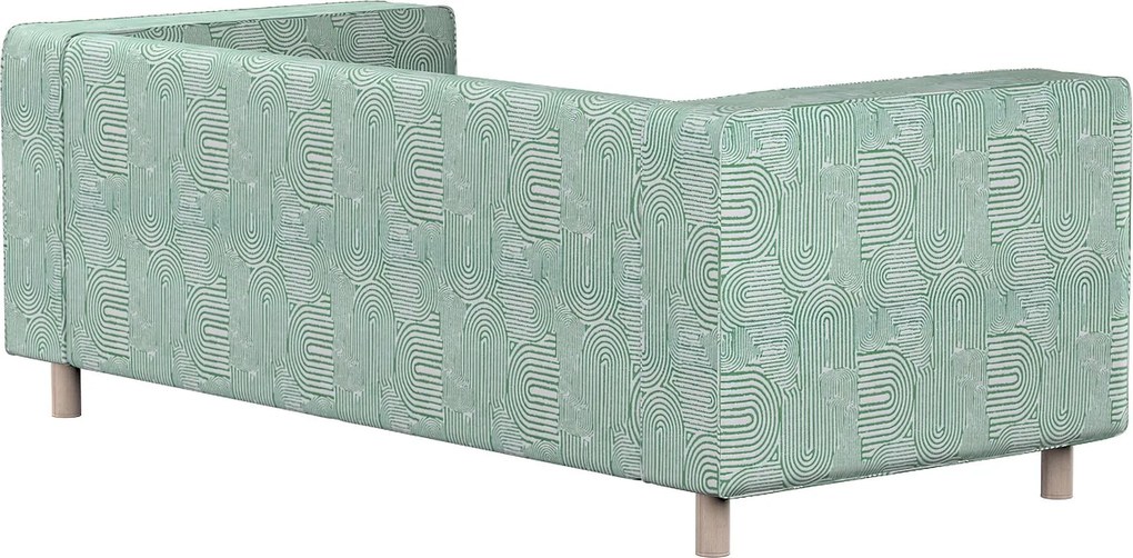 Potah na pohovku IKEA Klippan 2-místná barva zelená látka pletený vzor, vzorované