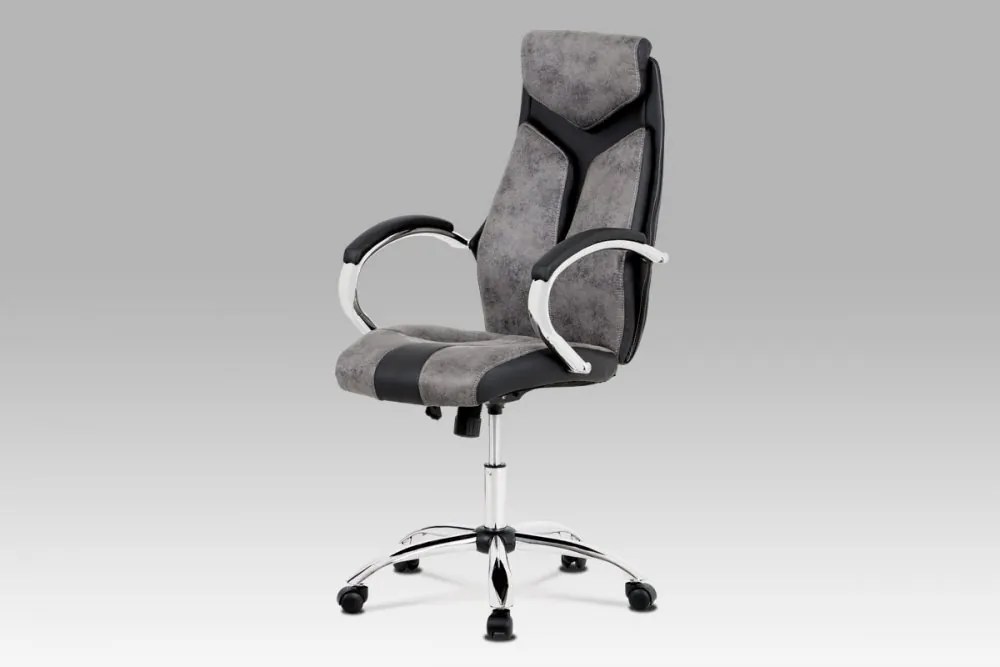 Kancelářská židle KA-N520 GREY šedá / černá Autronic