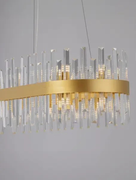 Zlatá designová svítilna Crown 120