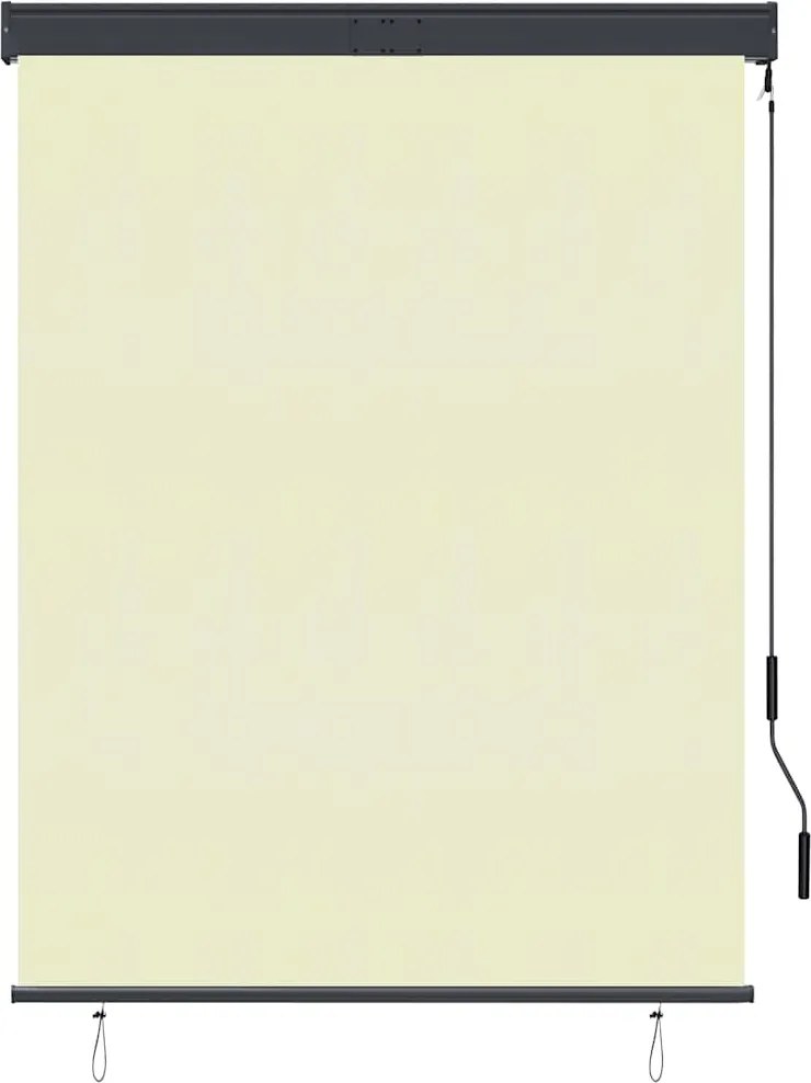 Venkovní roleta 120 x 250 cm krémová 145965