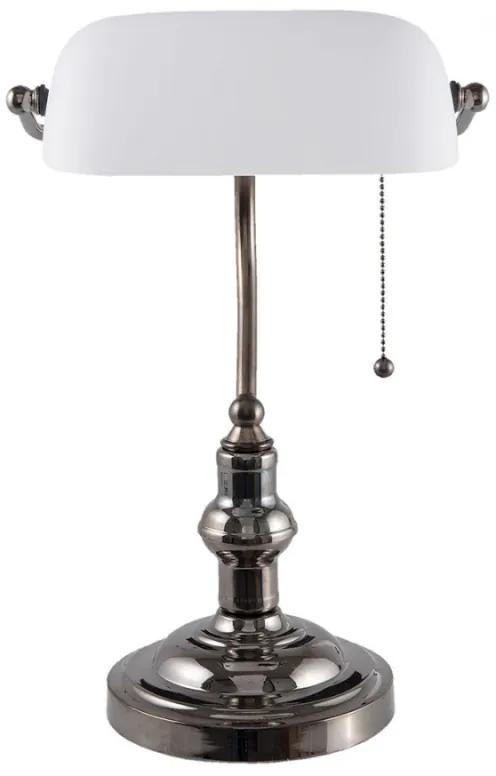 Stolní bankovní lampa WhiteBank – 27x23x42 cm