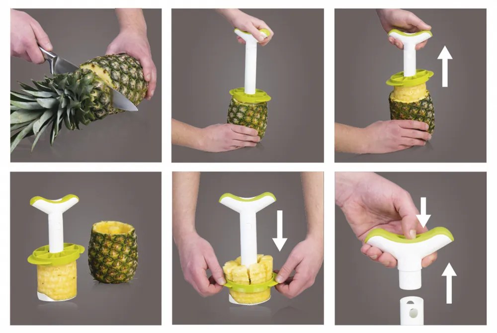 Vykrajovač a kráječ na ananas Wedger J-Hook