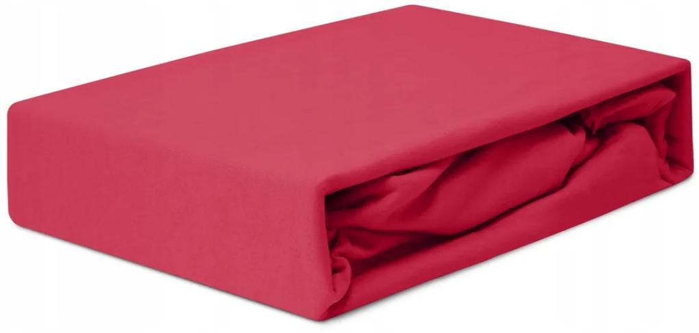 YESTU Jersey prostěradlo 180x200cm různé barvy Barva: Červená