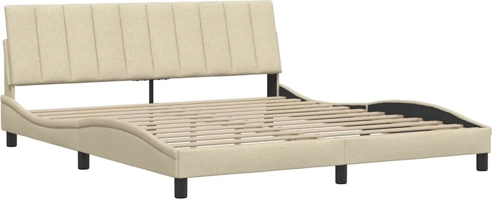 Rám postele bez matrace Hanko krémový 180 x 200 cm textil 3310410