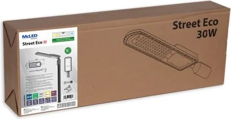 LED svítidlo veřejného osvětlení McLED Street Eco 30W 4000K neutrální bílá ML-521.026.47.0