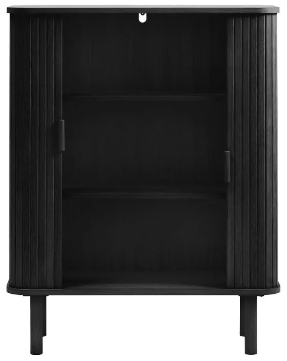 Designová skříňka Parveen 113 cm černý dub