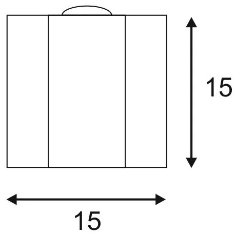 SLV Out-beam LED, nástěnné svítidlo se svícením nahoru-dolu, 18W LED, 3000K, antracit, výška 15cm, IP44