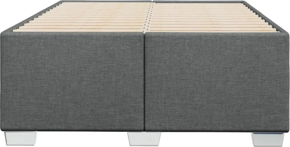 Rám postele bez matrací tmavě šedá 120x190 cm textil 3284458