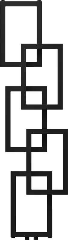 Mexen Grid, dekorativní koupelnový radiátor 1360 x 390 mm, 349 W, černá, W215-1360-390-00-70