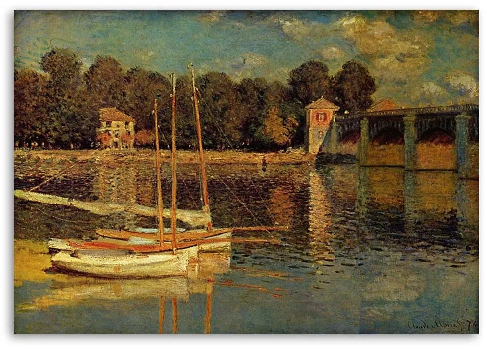 Gario Obraz na plátně Most u Argenteuil - Claude Monet, reprodukce Rozměry: 60 x 40 cm