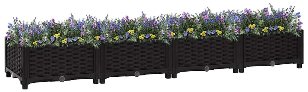Vyvýšený záhon 160 x 40 x 23 cm polypropylen 316529
