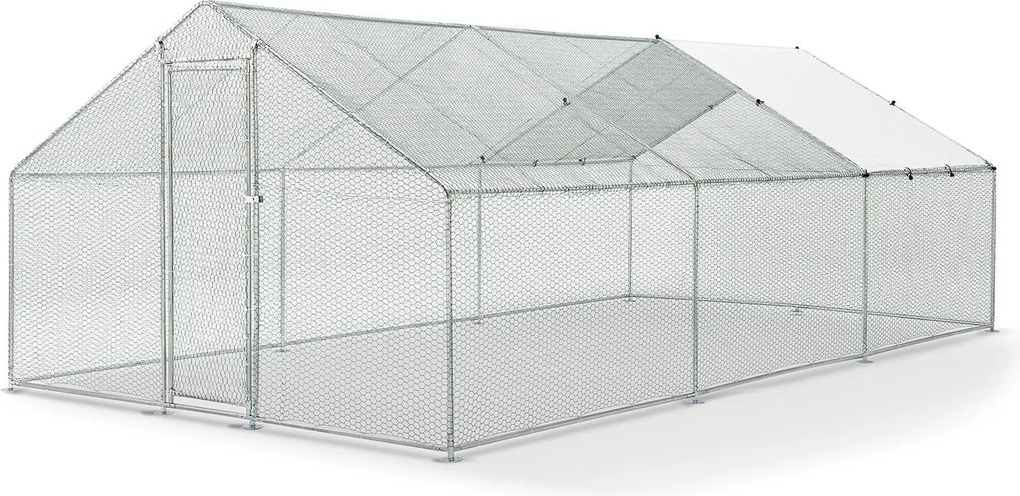 Juskys Venkovní výběh pro slepice HLS25T Velikost: 3 × 6 × 2 m