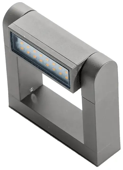 LED vnější nástěnné osvětlení Frame světla šedá