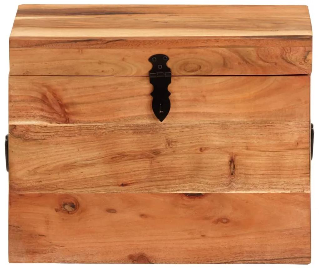 Úložný box 39 x 28 x 31 cm masivní akáciové dřevo - Default Title
