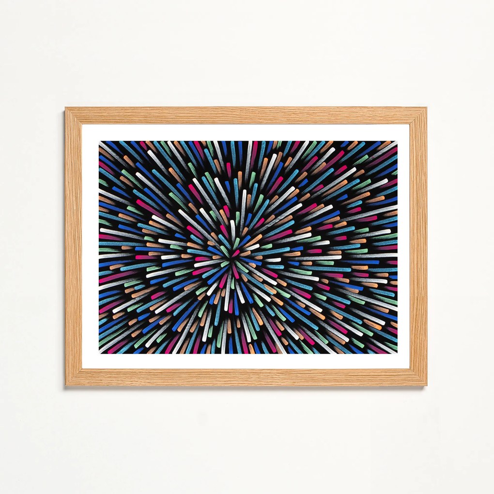 Jan Lamr | Exploze Rám: Černý, Velikost: 40 x 60 cm
