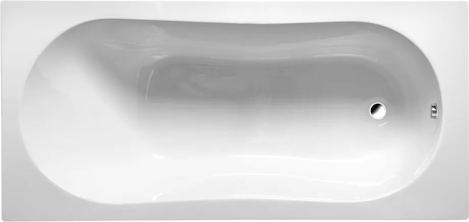 AQUALINE - JIZERA vana 120x70x39cm bez nožiček, bílá (G1270) Aqualine
