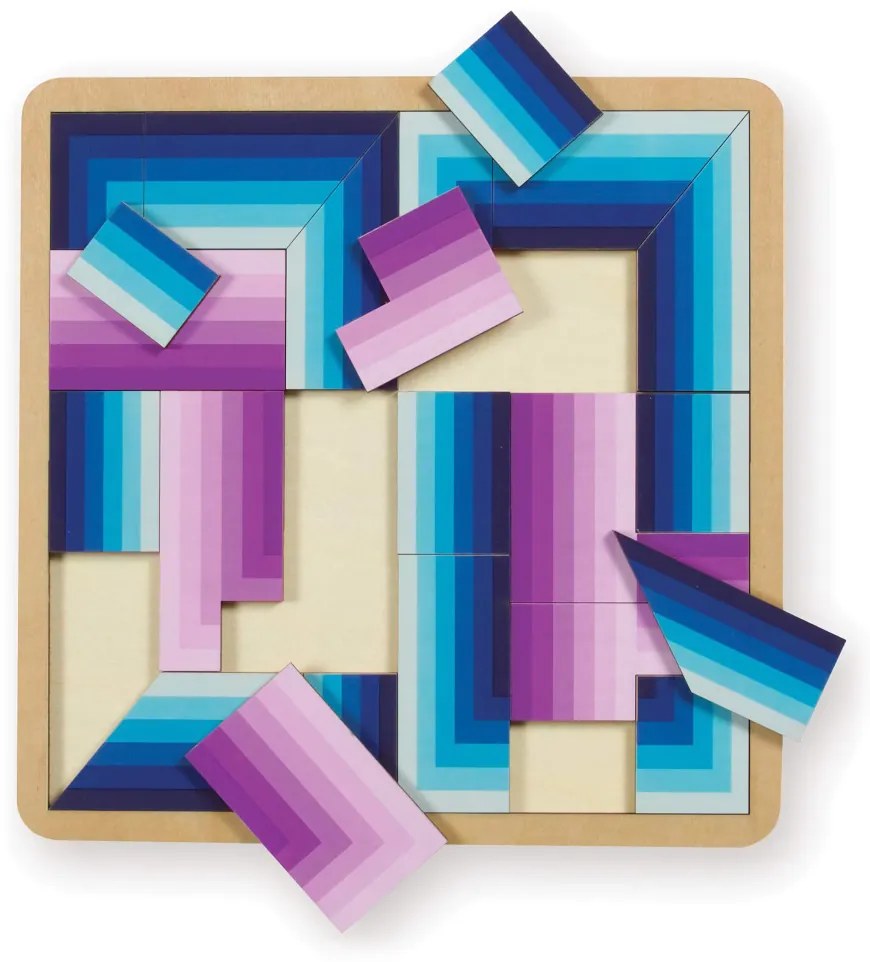 Galison Dřevěné puzzle Jonathan Adler Nekonečno 22 dílků
