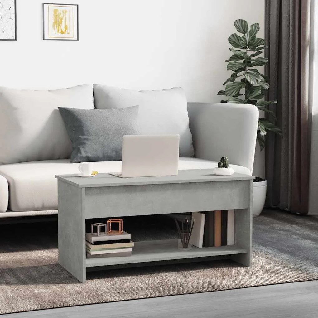 vidaXL Konferenční stolek 102 x 50 x 52,5 cm kompozitní dřevo [809647] Barva: bílá s vysokým leskem