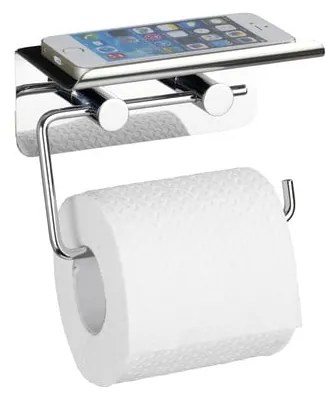 Samodržící držák na toaletní papír se stojanem na telefon Wenko