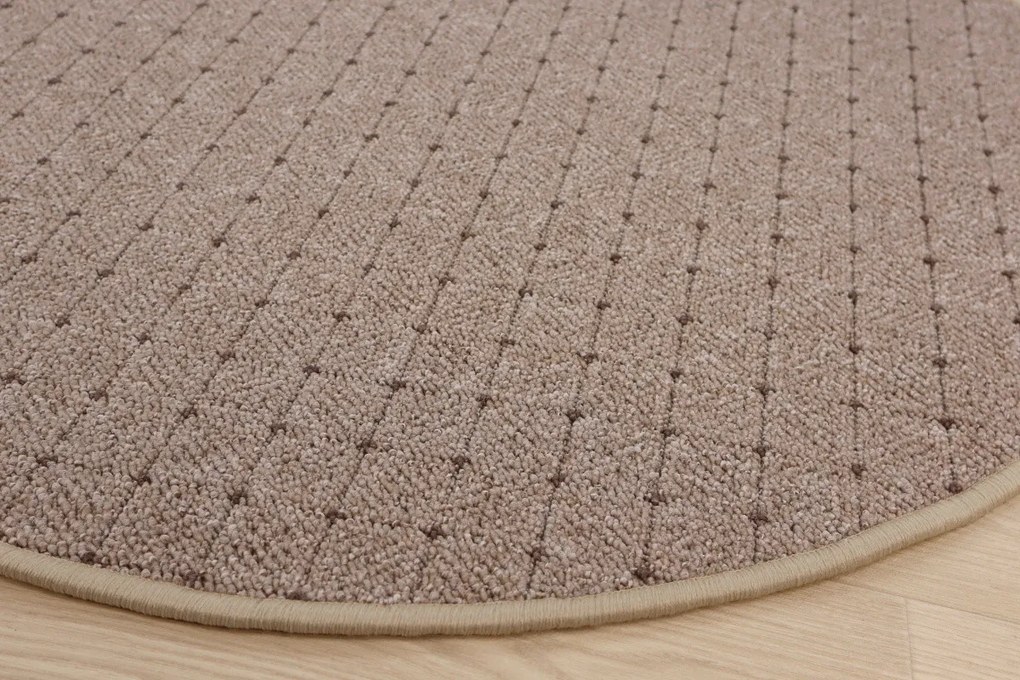 Condor Carpets, Kusový koberec Udinese béžový new kruh, 160x160 (průměr) kruh, béžová, chodba / předsíň