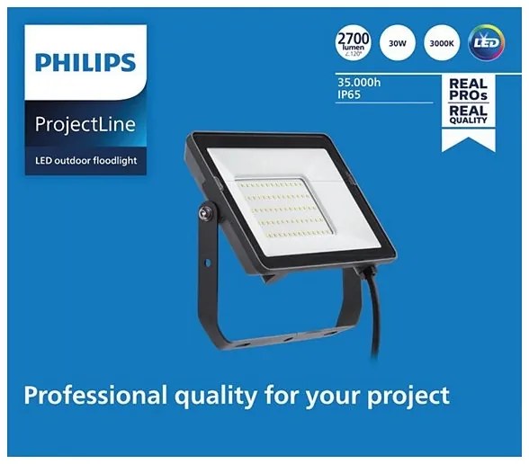 Philips - LED Venkovní reflektor PROJECTLINE LED/30W/230V IP65 3000K