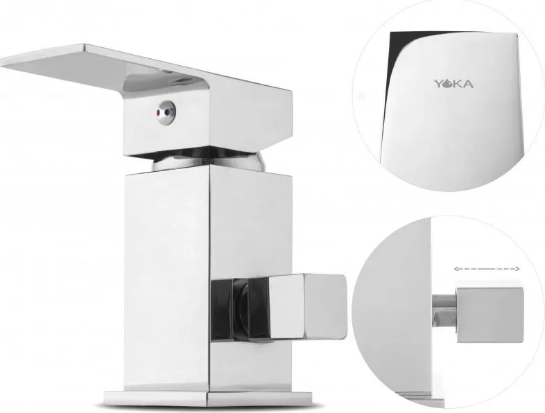 Erga Trio, 3-otvorová vanová baterie, chromová, ERG-YKA-BW.TRIO
