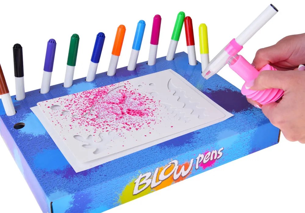 JOKO Kreativní sada malování pumpičkou, fixy a šablony