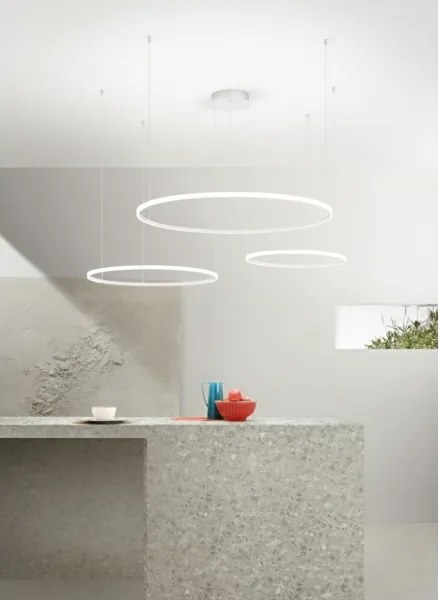 Ondaluce - LED Stmívatelný lustr na lanku SOEL LED/28W/230V+LED/38W+LED/47W