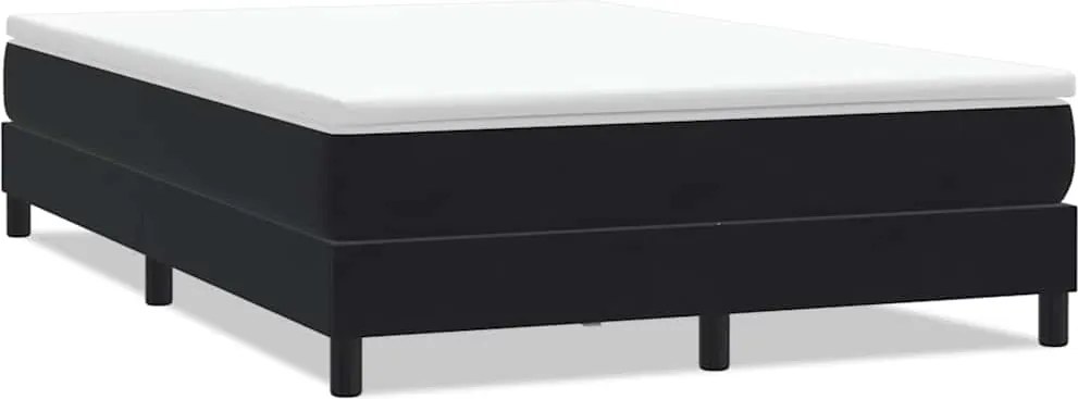 Postel Box Spring bez matrace černá 160x220 cm samet 3315881