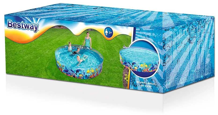 Dětský bazén s pevnou stěnou Bestway Sea 244x46 cm