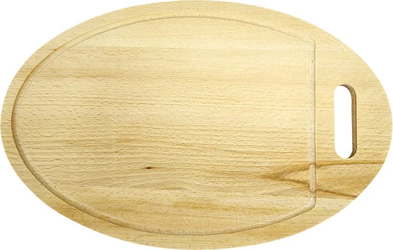 AMADEA Dřevěné servírovací prkénko - podnos ovál, masivní dřevo, 35 cm
