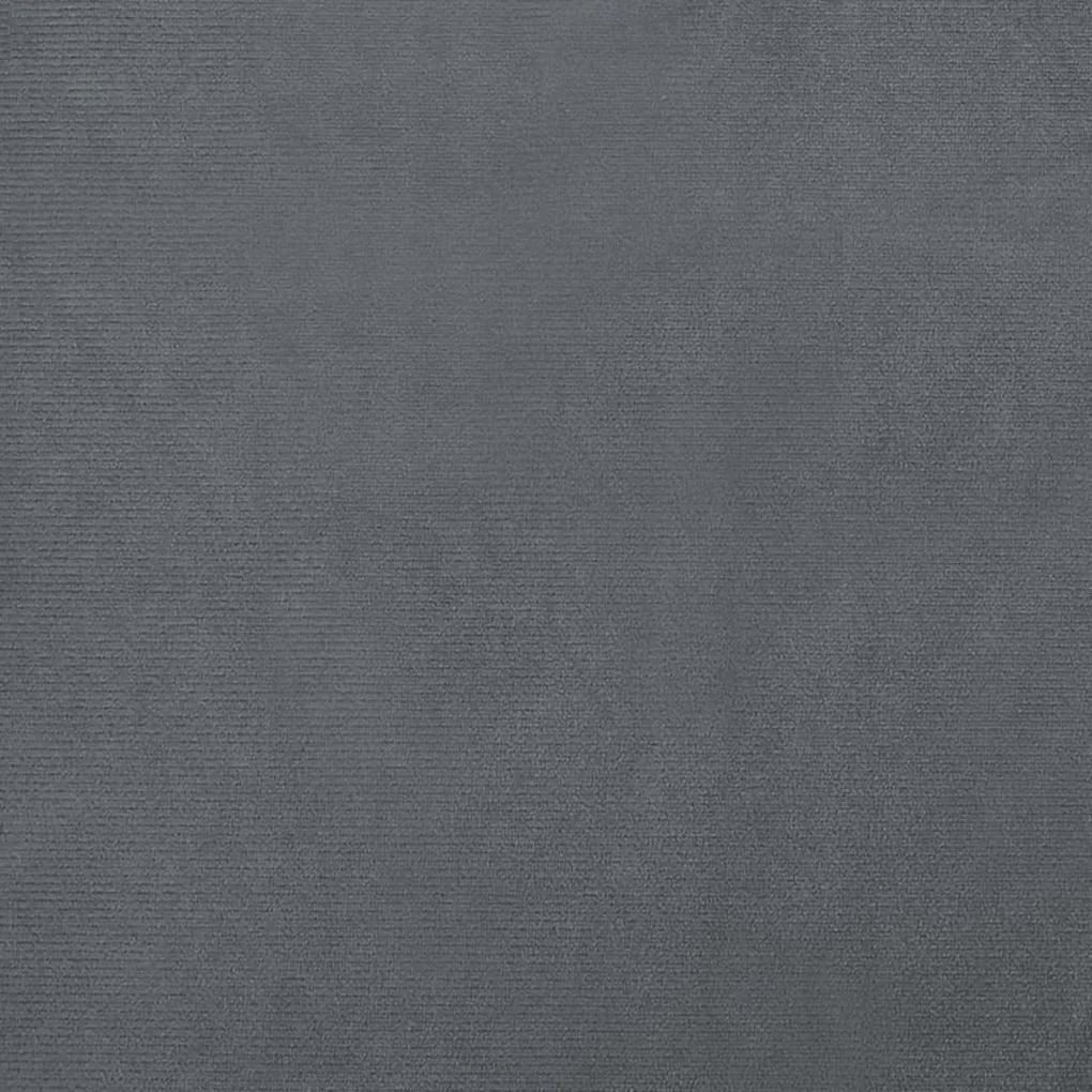 Dětská pohovka tmavě šedá 80 x 45 x 30 cm samet - Default Title
