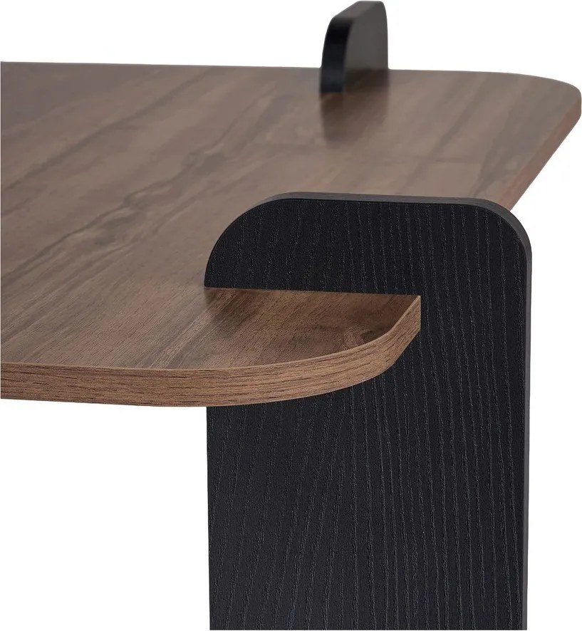 Hnědý konferenční stolek 90x90 cm Marais – Nordure