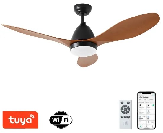 ZEVENTI - LED Stropní ventilátor MURO LED/18W/230V Wi-Fi Tuya + DO